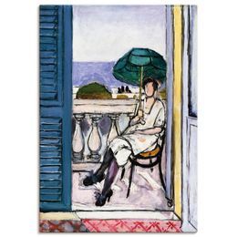 Artland Wandbild &raquo;Frau auf einem Balkon. 1919-20&laquo; Bilder von Frauen 1 Stk. tlg. als Alubild, Leinwandbild, Poster, Wandaufkleber in verschied. Gr&ouml;&szlig;en bunt 