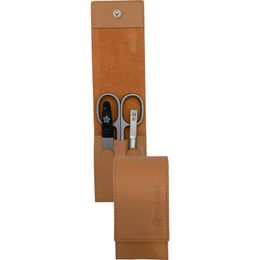 Pfeilring Pfeilring Manik&uuml;re-Etui Taschenetui Nappaleder beige B/H/T: 80mm x 125mm x 20mm 3 Stk.