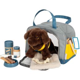 Small Foot Pl&uuml;schfigur &raquo;Hund mit Tasche&laquo; mit Pflege- und Tierarzt-Zubeh&ouml;r braun Einheitsgr&ouml;&szlig;e Pl&uuml;schfigur
