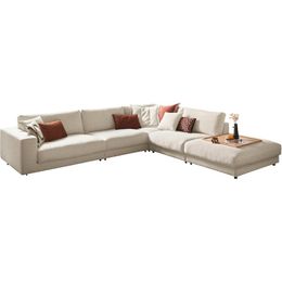 3C Candy Ecksofa &raquo;Enisa II, bequem und komfortabel, gro&szlig;es Familiensofa, L-Form&laquo; incl. 3 Flatterkissen, wahlweise mit Flecken-Schutz-Bezug Easy care 