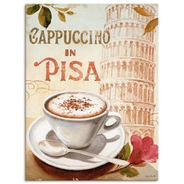 Artland Leinwandbild &raquo;Kaffee in Europa IV&laquo; Getr&auml;nke 1 Stk. tlg. auf Holzrahmen gespannt braun Leinwand B/H/T: 30cm x 40cm, Leinwandbild Getr&auml;nke Hochformat, 1