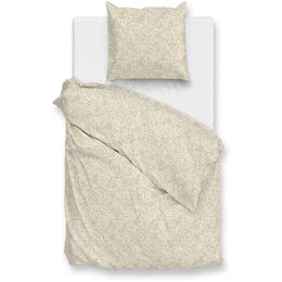 ZO HOME Bettw&auml;sche &raquo;Floreala&laquo; 2 Stk. Bettw&auml;sche aus 100% Baumwolle, hochwertiges Perkal beige Perkal, Obermaterial: 100% Baumwolle B/L: 135cm x 200cm,