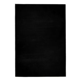 Kayoom Teppich &raquo;Surfacer 225&laquo; rechteckig 12 mm H&ouml;he weicher Kurzflor, Wohnzimmer schwarz Polyester B : 200cm 1 Stk., 12mm, L: 290cm