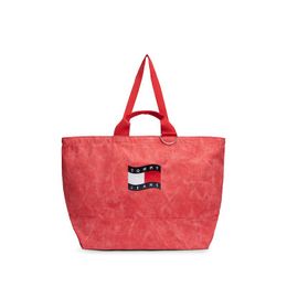 Tommy Jeans Unisex Tragetasche &raquo;TJW WAVE FLAG MED TOTE&laquo; Unisex Tragetasche, Umh&auml;ngetasche, Shopper, Henkeltasche im Used-Look B/H/T: 61cm x 39cm x 