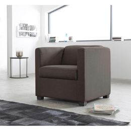 Home Affaire Sessel &raquo;Bob Cocktailsessel, Clubsessel, Loungesessel&laquo; in verschiedenen modernen Farben und Qualit&auml;ten grau Luxus-Microfaser (92% 