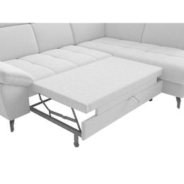Sit & More sit&more Ecksofa &raquo;Vanity; L-Form, B. 254 cm&laquo; Inkl.Sitz-,Kopf-und Armteilverstellung 100% Polyester B/H/T: 254cm x 84cm x 197cm, Chenille, Ottomane 
