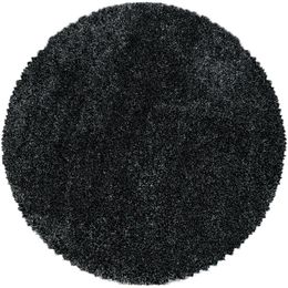 Ayyildiz Teppiche Hochflor-Teppich &raquo;FLUFFY 3500, auch als L&auml;ufer und in Rund&laquo; rund 50 mm H&ouml;he Langflor, Shaggy, uni, robust, Wohnzimmer grau Polypropylen (PP) &Oslash; 120cm 1
