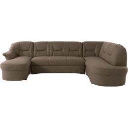 DOMO collection Wohnlandschaft &raquo;SARAFINA 295x83x180 cm, auch mit Federkern f&uuml;r mehr Sitzkomfort!&laquo; whlw. mit Bettfunktion, elegantes Design, U-Form 
