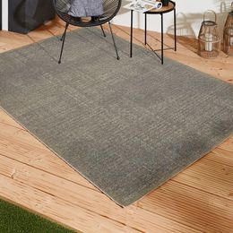 LUXOR living Teppich &raquo;Patio, LAGERR&Auml;UMUNG&laquo; rechteckig 3 mm H&ouml;he Kurzflor, meliert, In- und Outdoor geeignet, f&uuml;r Balkon & Terrasse grau Kunstfaser B :