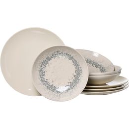 Ritzenhoff & Breker Tafelservice &raquo;Cecina&laquo; Teller Set, Geschirr-Set, seidig schimmernde Farbglasur beige Steinzeug 8 Stk.
