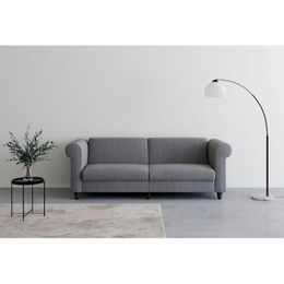 3-Sitzer &raquo;Felix II, Schlafsofa 236cm, (Liegefl&auml;che 108x190cm), R&uuml;ckenlehne&laquo; 3-fach verstellbar, Sitzh&ouml;he 46 cm, Cord grau B/H/T: 236cm x 83cm x 87cm, 