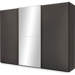 set one by Musterring Schwebet&uuml;renschrank &raquo;Henderson&laquo; mit Spiegel, inkl. Fachb&ouml;den und Kleiderstangen grau Holzwerkstoff B/H/T: 301cm x 223cm x 68cm, 