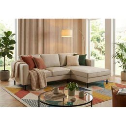 Trendmanufaktur Ecksofa &raquo;Watkins Couch wahlweise mit Schlaffunktion und Bettkasten,auch in Cord&laquo; Recamiere beidseitig montierbar, Sofa in L-Form, 