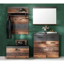 Home Affaire Garderoben-Set &raquo;Ilana&laquo; Set, 4 Stk. tlg. braun Einheitsgr&ouml;&szlig;e
