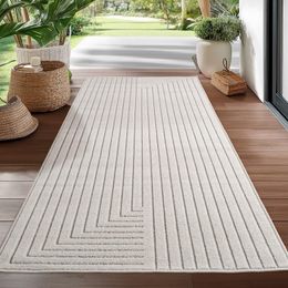 Ayyildiz Teppiche Outdoorteppich &raquo;NOVA 1202 , auch als L&auml;ufer und Rund&laquo; rechteckig 8 mm H&ouml;he Material aus schmutzabweisendem Polypropylen, In-/Outdoor geeignet beige 