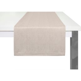 WIRTH Tischl&auml;ufer &raquo;Torbole&laquo; gelb Baumwolle, Polyester B/L: 150cm x 40cm, 1 Stk.