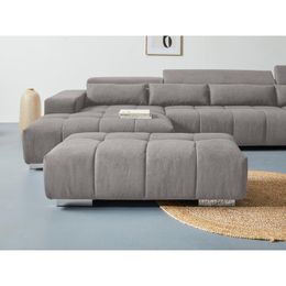 COTTA Hockerbank &raquo;Orion&laquo; grau 100% Polyester B/H/T: 134cm x 42cm x 70cm, Struktur fein