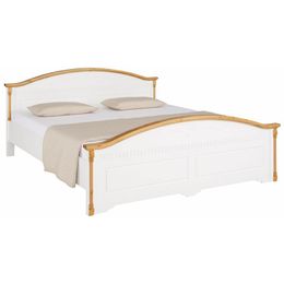 OTTO home Massivholzbett &raquo;Graz, hohe Belastbarkeit, klassischer Landhausstil, FSC zertifiziert&laquo; Breite/Belastbarkeit 180cm/220 KG, 90cm/=120KG, mit 