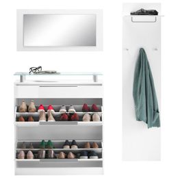 borchardt M&ouml;bel borchardt M&ouml;bel Garderoben-Set &raquo;Oliva&laquo; wei&szlig; Einheitsgr&ouml;&szlig;e