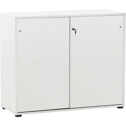 Schildmeyer Aktenschrank &raquo;Serie 400, Schiebet&uuml;renschrank, Made in Germany, B: 100,1 cm&laquo; Solide Verarbeitung - Dieses Produkt ist in Deutschland gefertigt wei&szlig; FSC