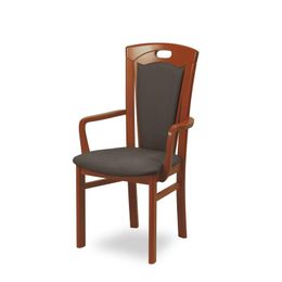 Home Affaire Esszimmerstuhl &raquo;FERDI, Armlehnstuhl, Made in Italy, Massivholz&laquo; () 1 Stk.Bezug Feinstruktur (wasser-und fleckabweisend) oder Struktur 
