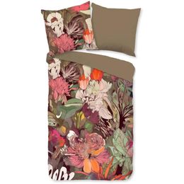 Good Morning Wendebettw&auml;sche &raquo;Marcus&laquo; 3 Stk. 100% Baumwolle, Renforc&eacute;, Rei&szlig;verschluss, Wendeoptik, Blumen bunt Renforc&eacute;, Obermaterial: 100% Baumwolle 