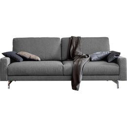 Creation BY ROLF BENZ 3-Sitzer &raquo;CR.450, Designsofa, Loungesofa&laquo; Armlehne niedrig, Fu&szlig; chromfarben gl&auml;nzend, Breite 204 cm grau Jacquard-Flachgewebe 