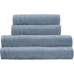 Kleine Wolke Handtuch Set &raquo;Royal, 4 St&uuml;ck (2 Handt&uuml;cher 50/100 cm + 2 Duscht&uuml;cher 70/140 cm)&laquo; Set 4 Stk. Frottier Uni Farben, mit Bord&uuml;re, weich, in verschiedenen 
