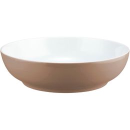 Seltmann Weiden Sch&uuml;ssel &raquo;Liberty Pure Colors&laquo; 1 aus Porzellan Schale, Bowl beige Porzellan &Oslash; 25,4cm