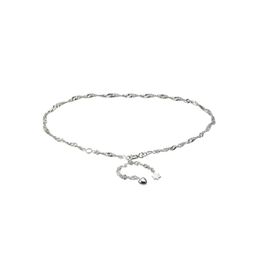 Firetti Fu&szlig;kette &raquo;Schmuck Geschenk Silber 925 K&ouml;rperschmuck Herz+Stern Singapurkette&laquo; silber Silber 925 (Sterlingsilber) Fu&szlig;kette