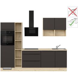 IMPULS K&Uuml;CHEN K&uuml;che &raquo;"Madrid", Ausrichtung w&auml;hlbar, Schubk&auml;sten mit Soft-Close,&laquo; vormontiert, wahlweise mit E-Ger&auml;ten, mit Vollauszug, Breite 280 cm 