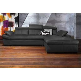 exxpo - sofa fashion Ecksofa &raquo;Salerno, Funktionssofa, Breite 280cm, hoher Sitzkomfort, L-Form&laquo; inkl. Kopf- und Armteilverstellung, wahlweise mit 