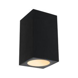 Paulmann LED Au&szlig;en-Wandleuchte &raquo;Flame IP44 eckig 58x103mm 2200K 4W 265lm 230V 75&deg; Metall&laquo; 1 Stk. insektenfreundlich grau 1, H: 7,5cm, 1 Stk.