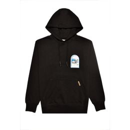PAS DE MONACO Herren Kapuzensweatshirt "Pas De Monaco 911 ARCH HOODY", schwarz, Gr. XXL, bedruckt, 80% Baumwolle, 20% Polyester, Sweatshirts