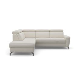 Sit & More sit&more Ecksofa &raquo;Scarlett L-Form&laquo; inklusive Kopfteilverstellung, optional Schlaffunktion & Bettkasten beige B/H/T: 258cm x 226cm, Luxus-Microfaser 