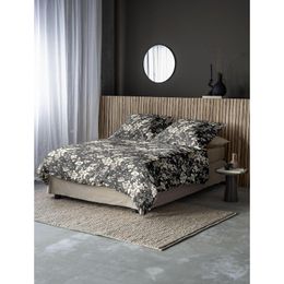 Irisette Bettw&auml;sche &raquo;Zobel-HK 8558&laquo; 2 Stk. samtig weich grau Biber, Obermaterial: 100% Baumwolle B/L: 135cm x 200cm, 1 Stk., 1 Stk., Biber, B/L: 80cm x 80cm, 2