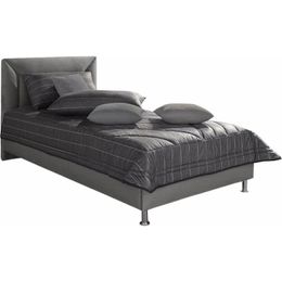 Westfalia Schlafkomfort Polsterbett in diversen Ausf&uuml;hrungen grau Bezug Bett: Microfaser (100% Polyester);Bonnell-Federkernmatratze: Mischgewebe (51% Polyprophlen, 39% 