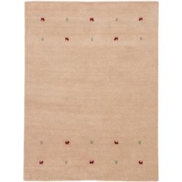 CarpetFine Wollteppich &raquo;Gabbeh Uni, auch als L&auml;ufer und Rund erh&auml;ltlich&laquo; rechteckig 15 mm H&ouml;he reine Wolle, handgewebt, Gabbeh Loom Tiermotiv, gro&szlig;e 
