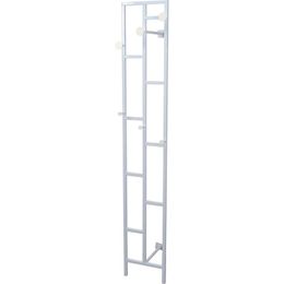 Inosign Wandgarderobe aus Metall, H&ouml;he 180 cm, Wandmontage wei&szlig; Metall B/H/T: 33,5cm x 180cm x 36cm