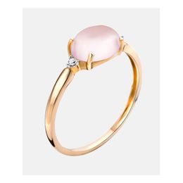 Diamant L'&eacute;ternel Ring aus 375 Ros&eacute;gold mit Diamant | Gr.: 58