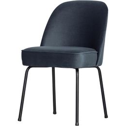 Woood Esszimmerstuhl &raquo;Vogue mit bezug und 3D-Muster, B 50 x T 57 x H 83 cm (2er-Set)&laquo; (Set) 2 Stk.Polsterstuhl, 4-Fu&szlig;-Metallgestell, Breite 50 cm blau