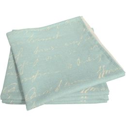Adam Stoffserviette &raquo;Scribble&laquo; aus Bio-Baumwolle,Made in Germany blau Obermaterial: 73% Leinen, 27% Baumwolle Bio-Baumwolle Leinen