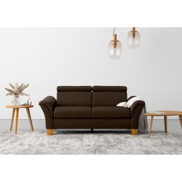 OTTO home 2,5-Sitzer &raquo;Lindgren&laquo; wahlweise mit TV-Funktion, links oder beidseitig, Kopfteilverstellung braun 100% Polyester B/H/T: 185cm x 84cm x 93cm,