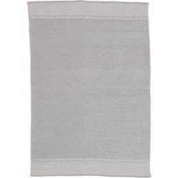 CarpetFine Teppich &raquo;Frida 205&laquo; rechteckig 7 mm H&ouml;he Wendeteppich, 100% recyceltem Material (PET), Flachgewebe, Sisal Optik grau Polyester B : 60cm 1 