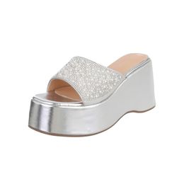 Ital-Design Sandale & Sandalette in Silber | Gr.: 40