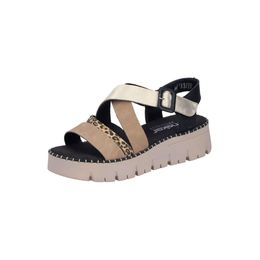 Rieker Plateau Sandaletten in Beige | Gr.: 36