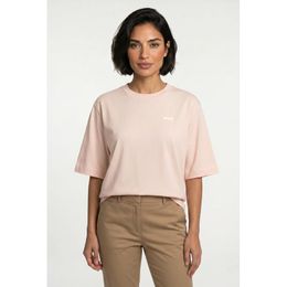 BOSS Orange Damen BOSS Orange T-Shirt &raquo;Eregular Premium Damenmode&laquo; mit Logo-Detail, Relaxed Fit rosa XL