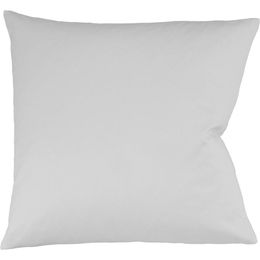 Fleuresse Kissenbezug &raquo;Colours Mako Satin, 100% Baumwolle, mit Rei&szlig;verschluss&laquo; Mako Satin, gl&auml;nzend, glatt, Premium Qualit&auml;t grau Mako-Satin, Mako-