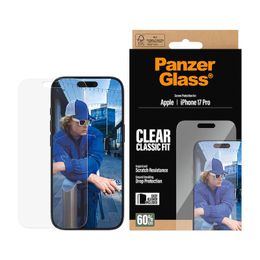 CARE by PanzerGlass Displayschutzglas &raquo;Classic Fit Screen Protector&laquo; f&uuml;r Apple iPhone 17 Pro Displayschutzfolie, Schutzfolie, Bildschirmschutz, kratz-