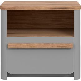 FORTE Nachtkonsole &raquo;Surfino&laquo; grau B/H/T: 48,6cm x 43,9cm x 41,3cm